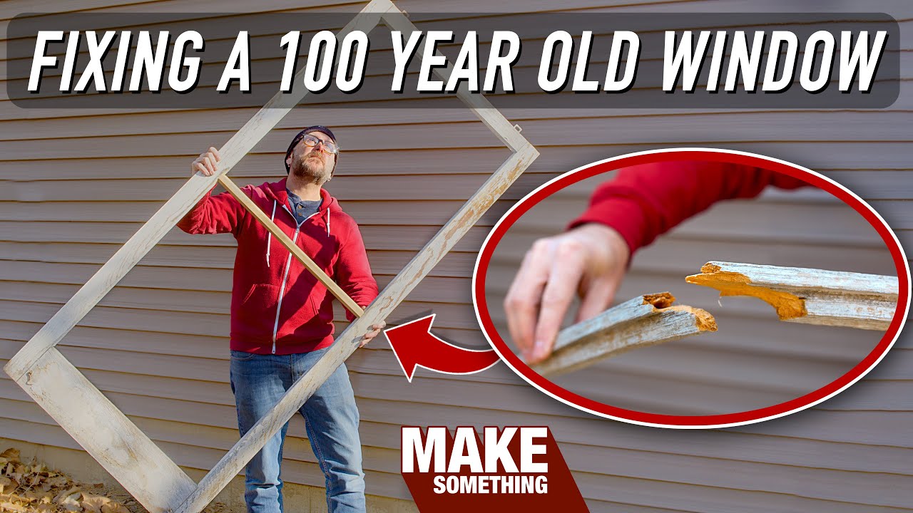 Recreating A Broken Window Piece. Vintage Window Restoration.