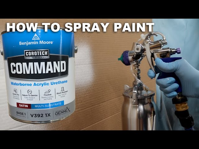 How To Spray Benjamin Moore Command Paint - FUJI HVLP