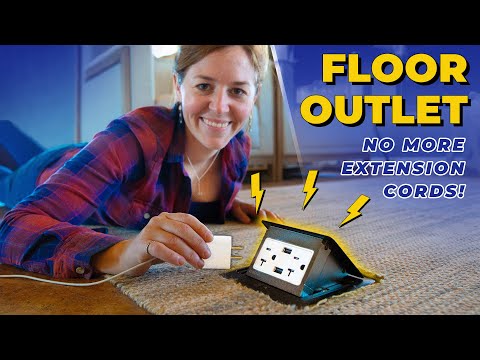 How To Add A Floor Electrical Outlet | Run Power Under The Floor