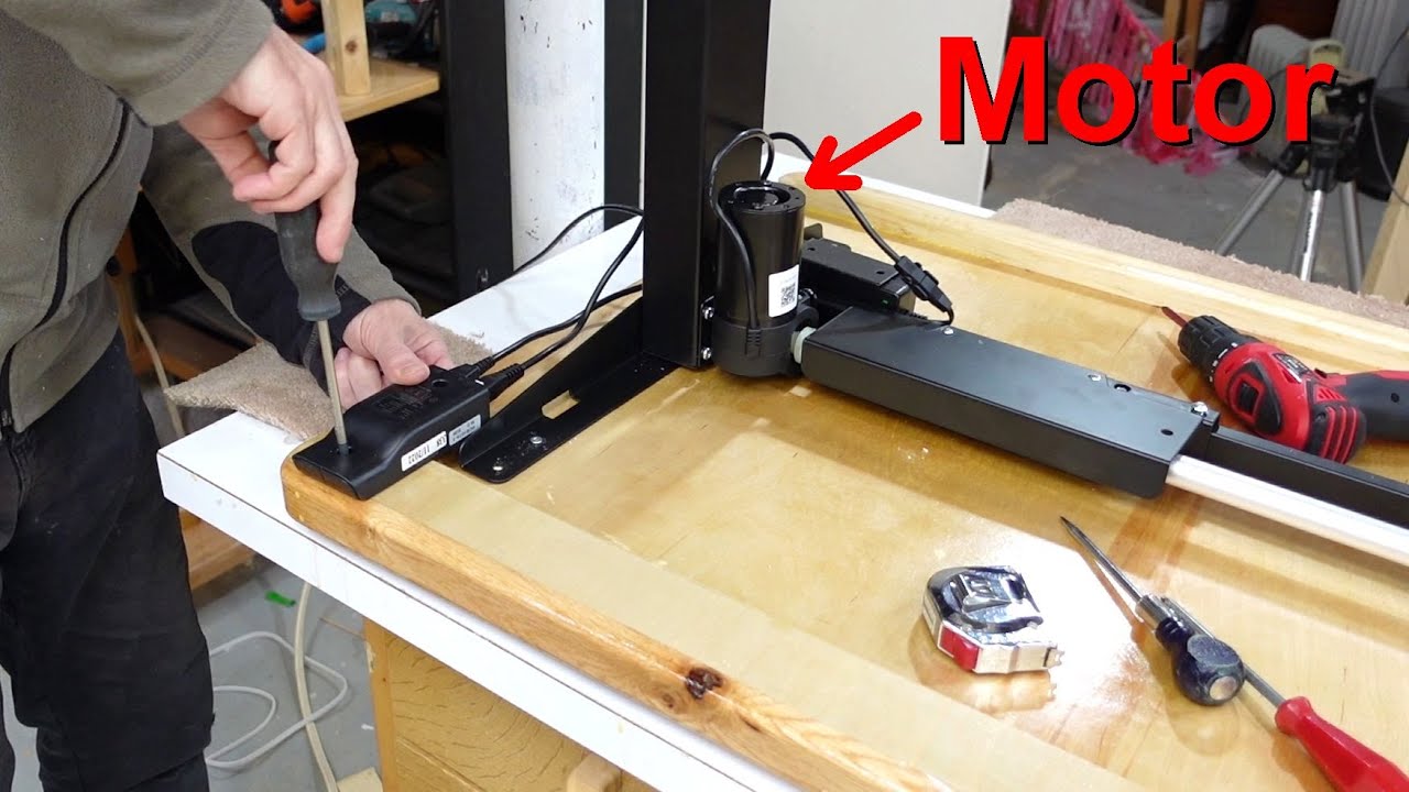 Standing Desk Using A Motorized Frame