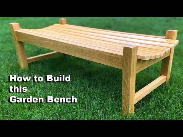 How To Build An Outdoor Garden Bench / Woodworking Project