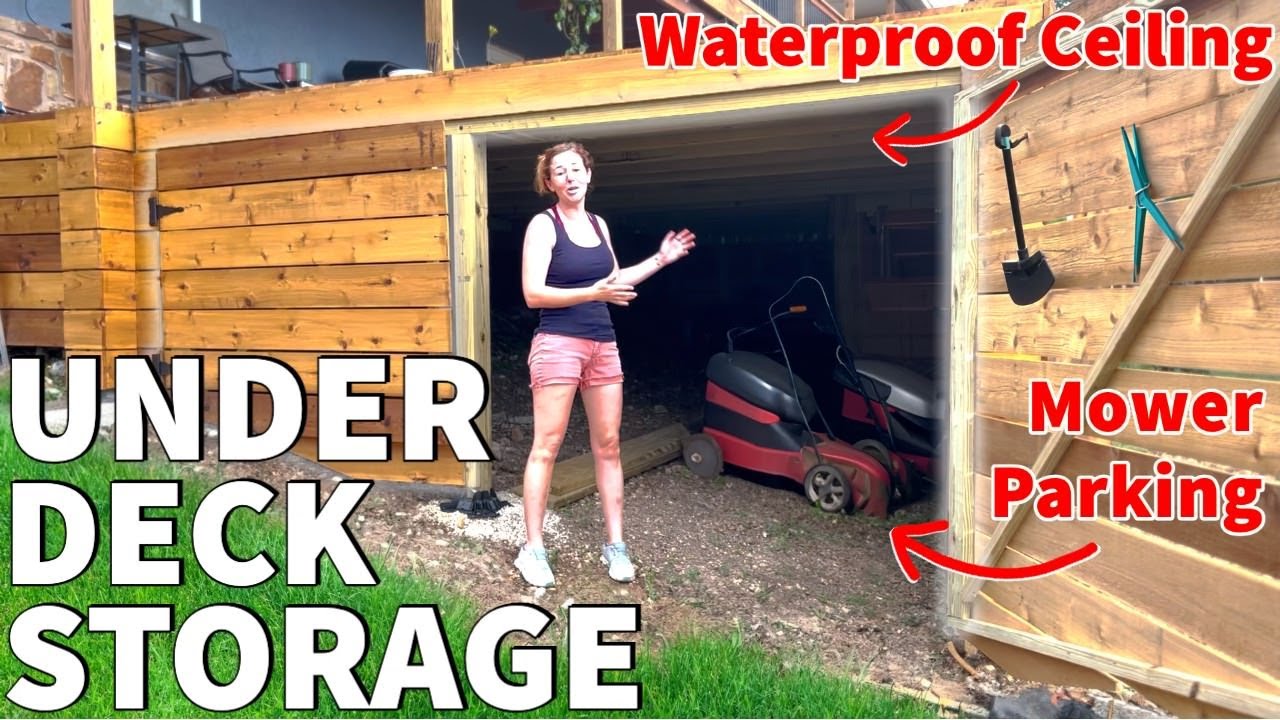 Storage Shed Under A Deck | Rain Proof And Secure