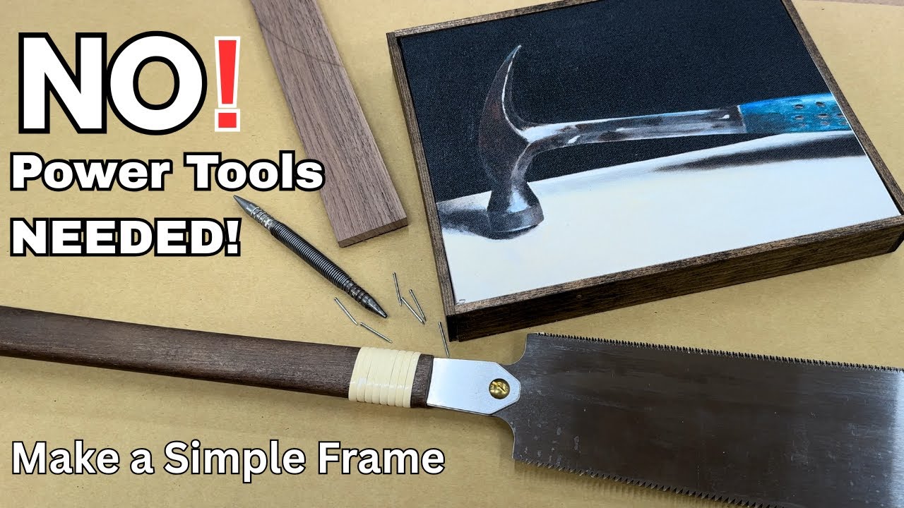 How To Frame Your Artwork - Cheep And Easy Picture Frame - No Power ...